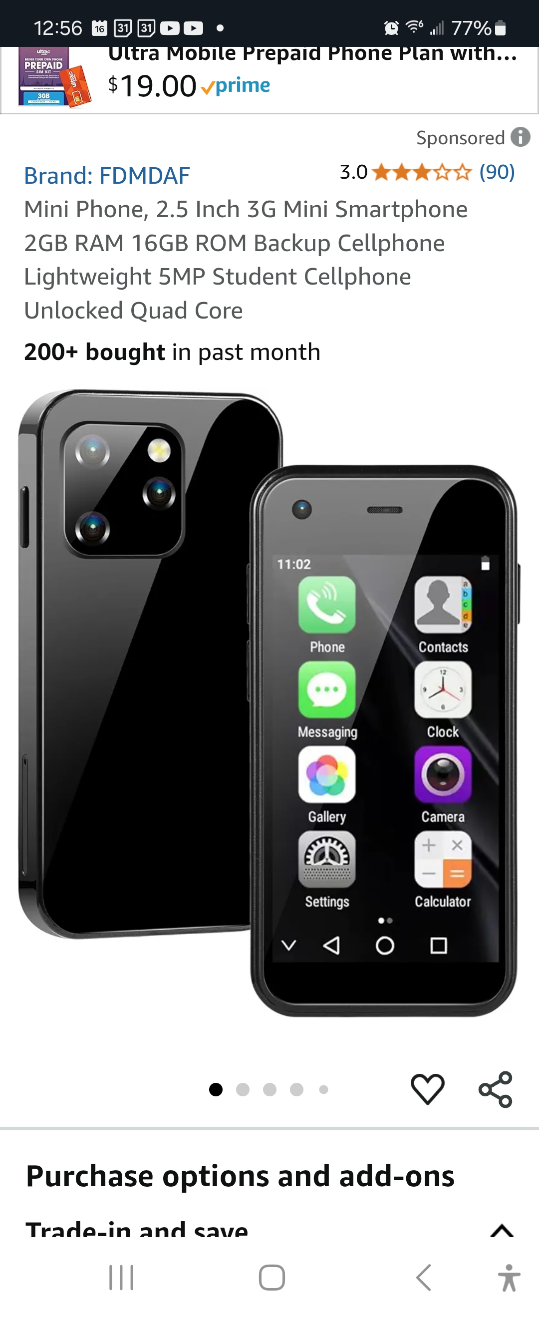 Using a mini cell phone as a display. Instead of a bosch display ...
