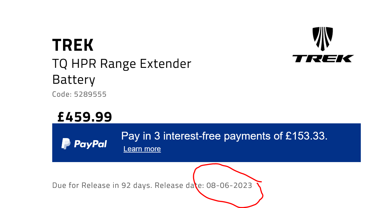 Fuel EXe - Trek fuel exe range extender battery availability? | EMTB Forums