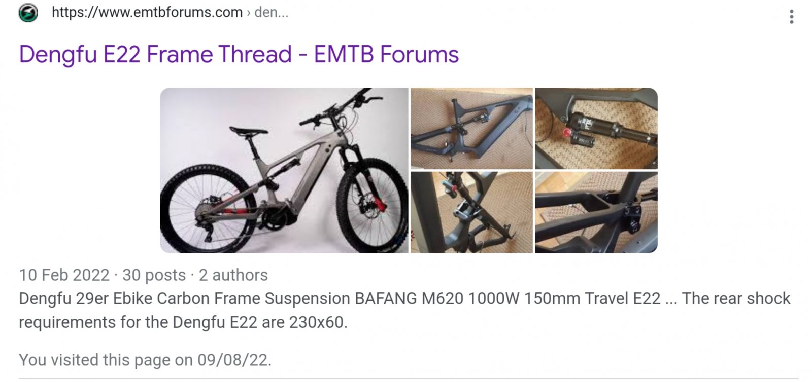 Dengfu E22 Frame Thread | Page 25 | EMTB Forums