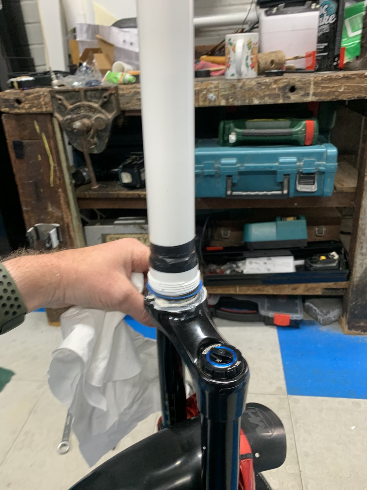 Removed acros lock block and fitted cane creek and 2021 debonair | EMTB ...