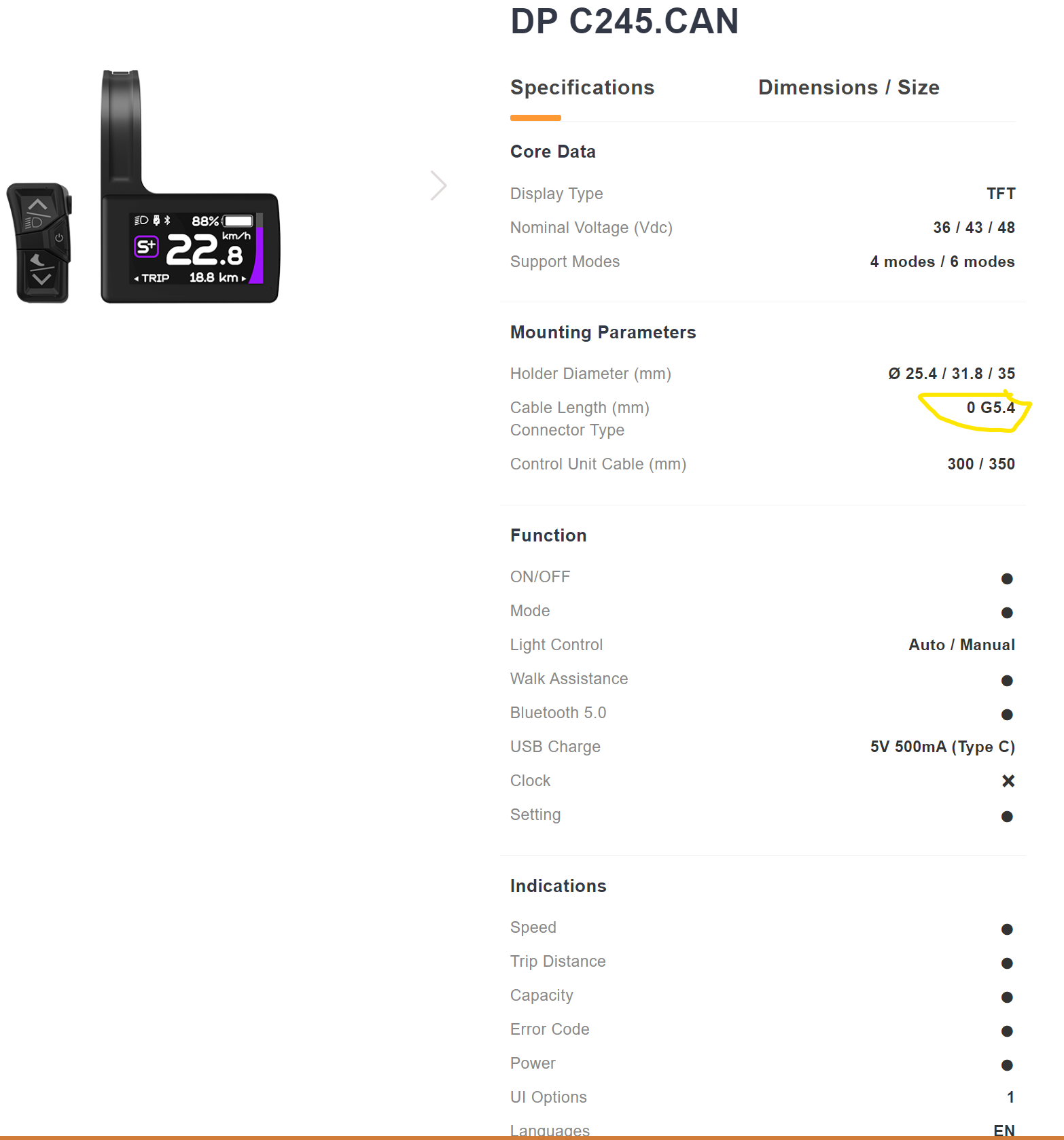 DP C010 cable connection 850 G5.4 vs 0g5.4 | EMTB Forums