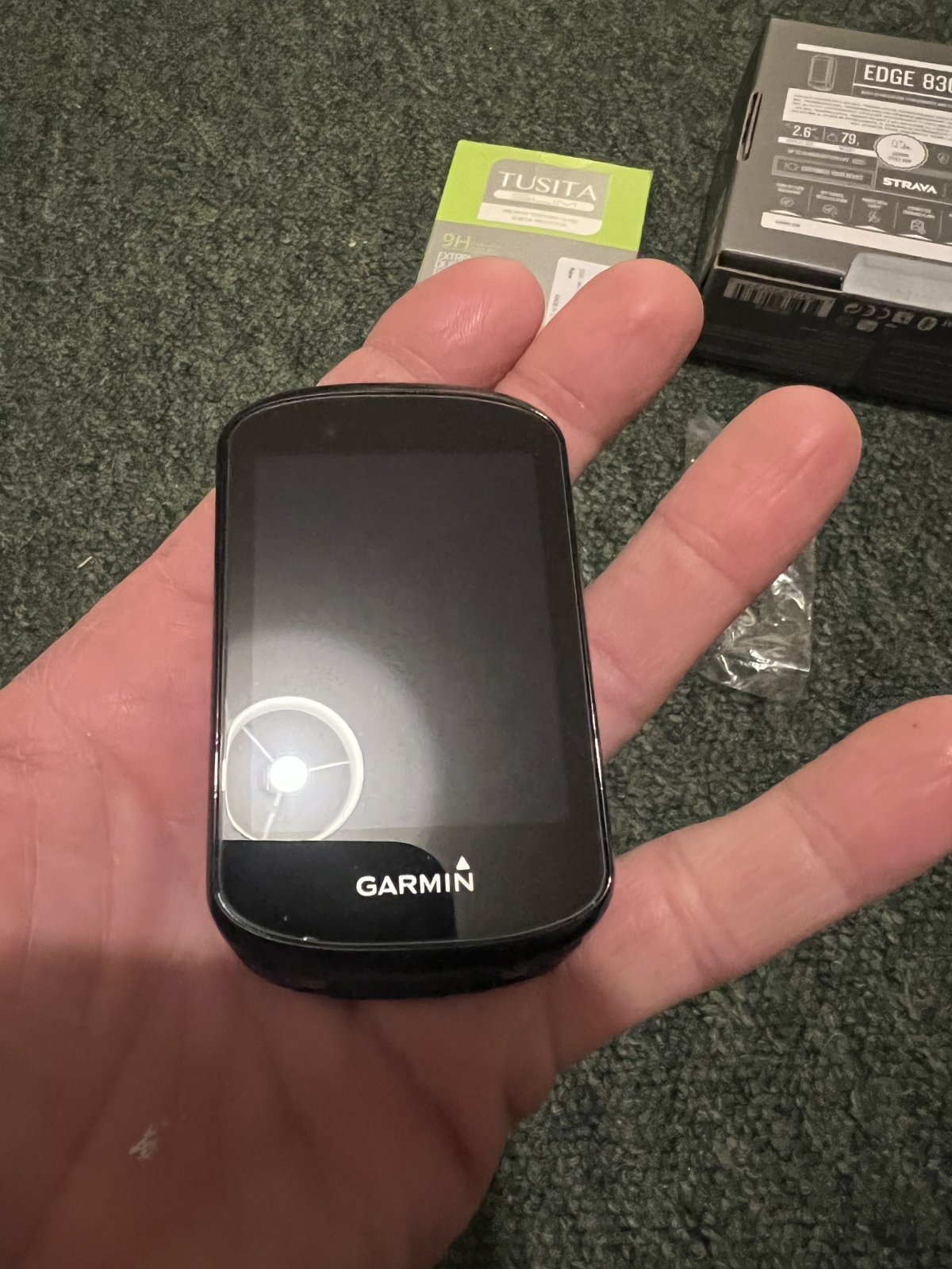 For Sale (PARTS) - 2022 Garmin 830 Edge + case + mount + screen ...