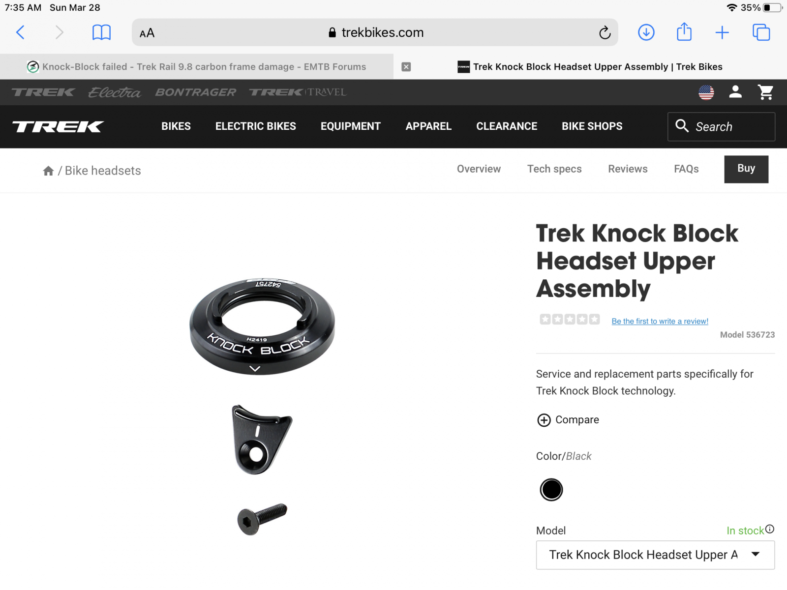 2021 Trek Rail 9.9 XO US Warranty? KNOCK BLOCK FAILED | EMTB Forums