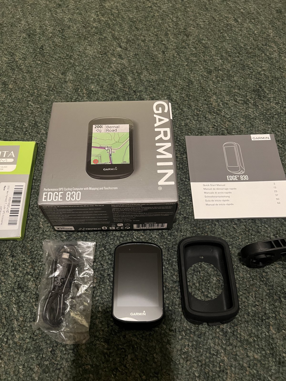 For Sale (PARTS) - 2022 Garmin 830 Edge + case + mount + screen ...