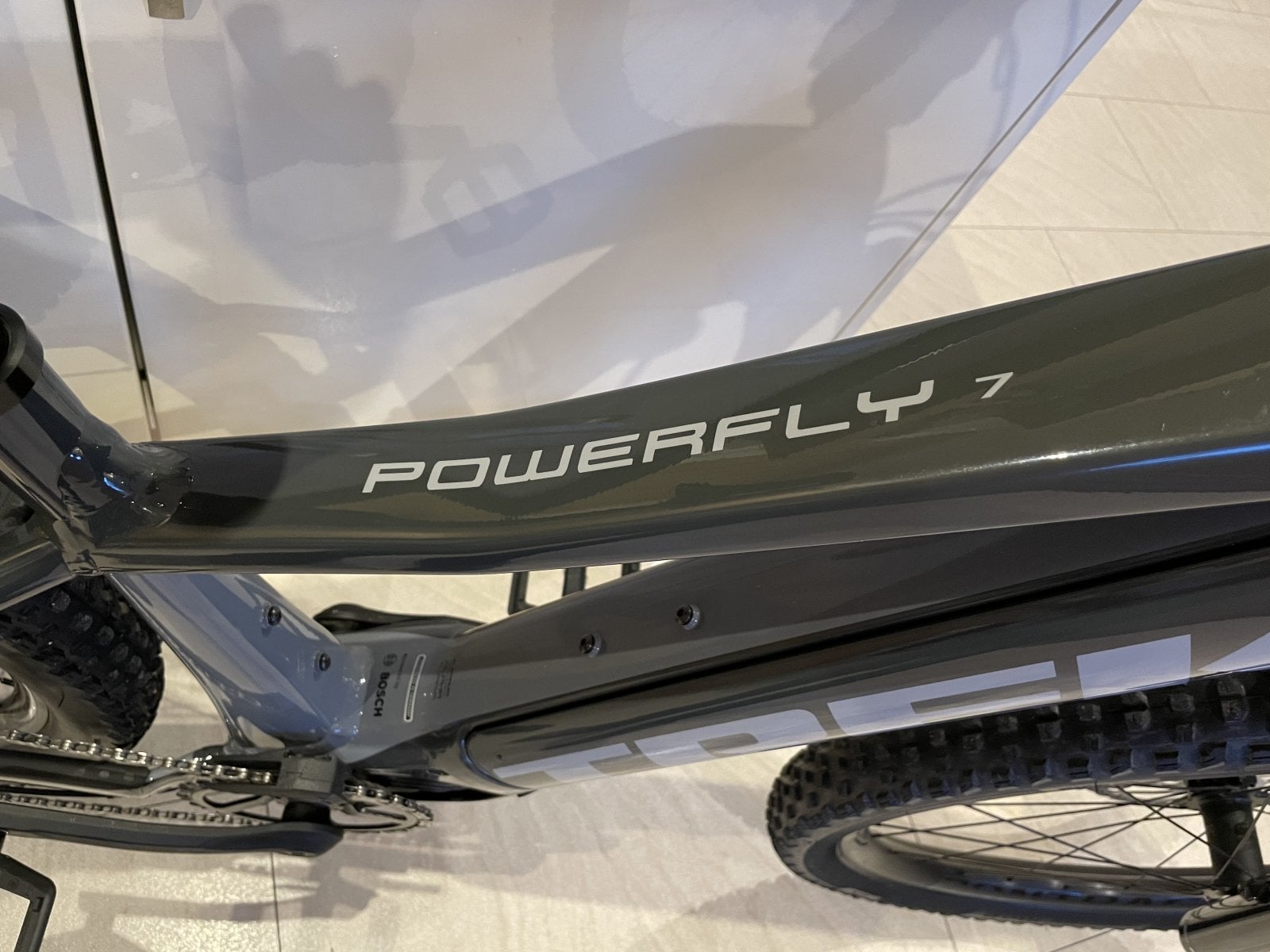 Sold - 2021 Trek Powerfly 7 Hardtail, Solid Charcoal/Slate colour, Size ...