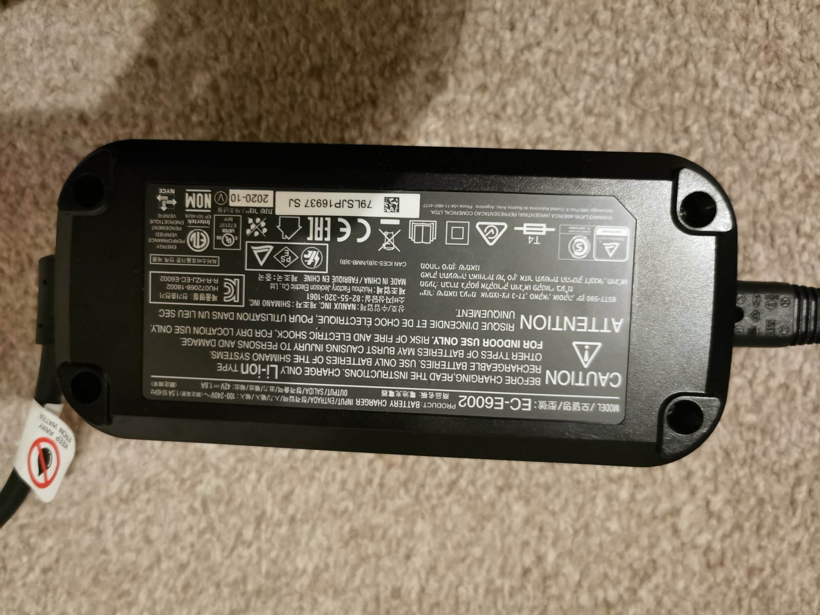 For Sale (PARTS) - 2021 Shimano Battery charger Plus adapter to charge ...