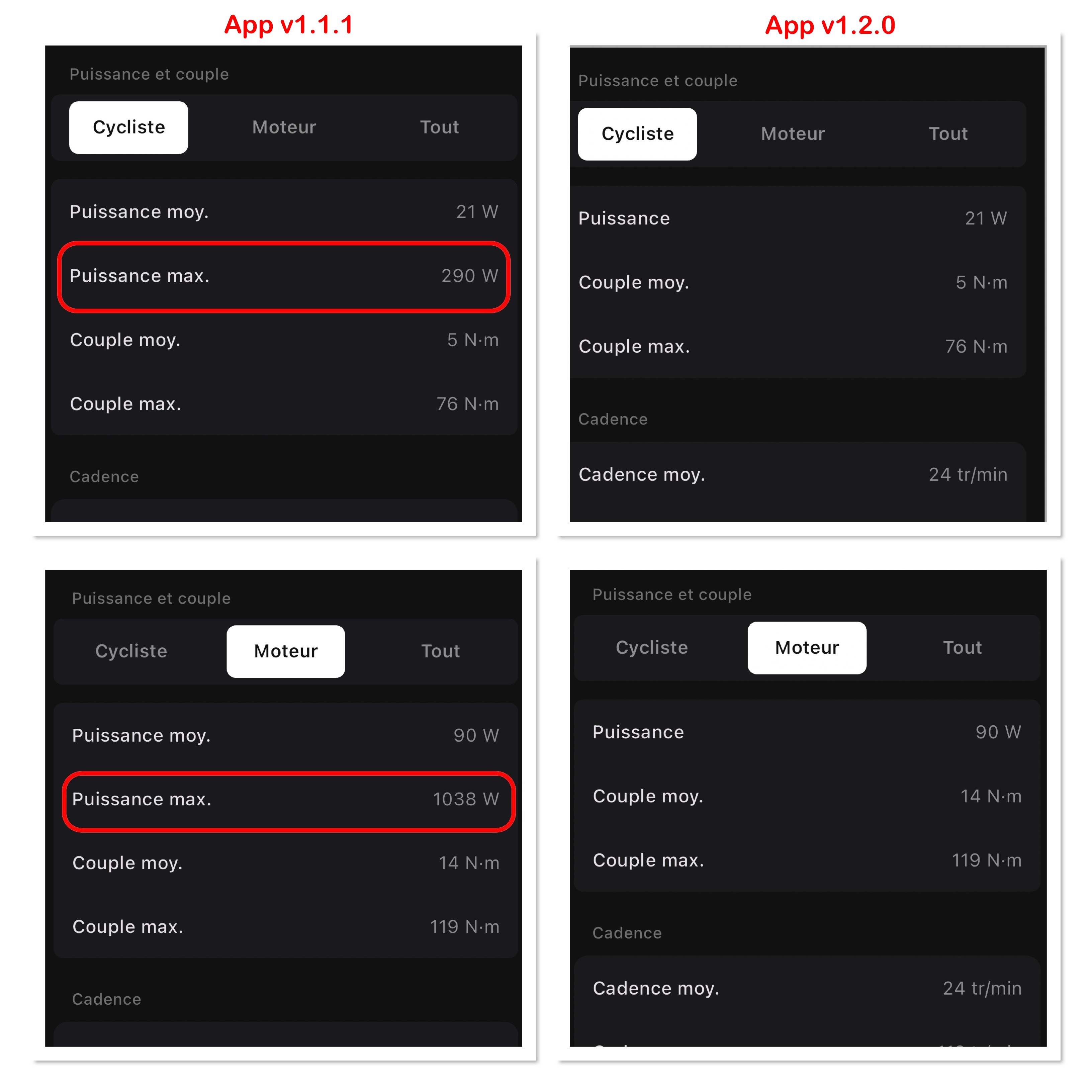 Have you noticed that Maximum Power indication disappeared in new App version 1.2.0 ️😢 | EMTB Forums
