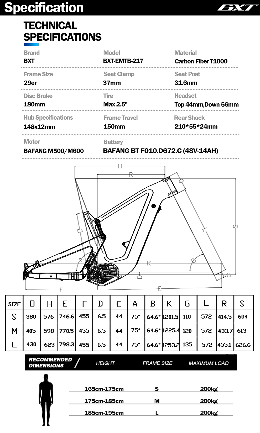 Bafang M500/M600 Dual Suspension Frames | EMTB Forums